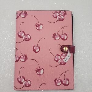 Coach | Office | Coach Notebook With Cherry Print Refillable Journal ...